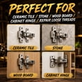 6×14mm Short Expansion Screw Set for Cabinet Hinge Repair & Stripped ...