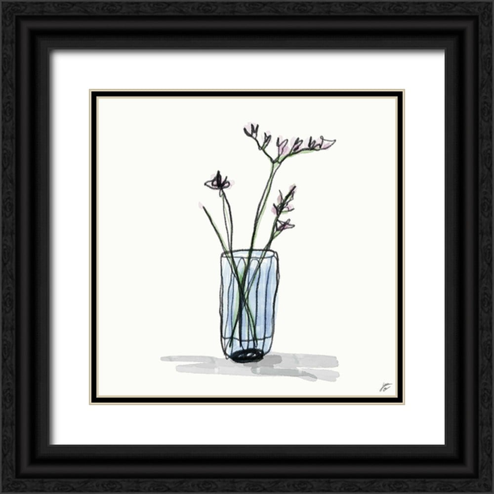 Lee, Judson 26x26 Black Ornate Wood Framed with Double Matting Museum ...