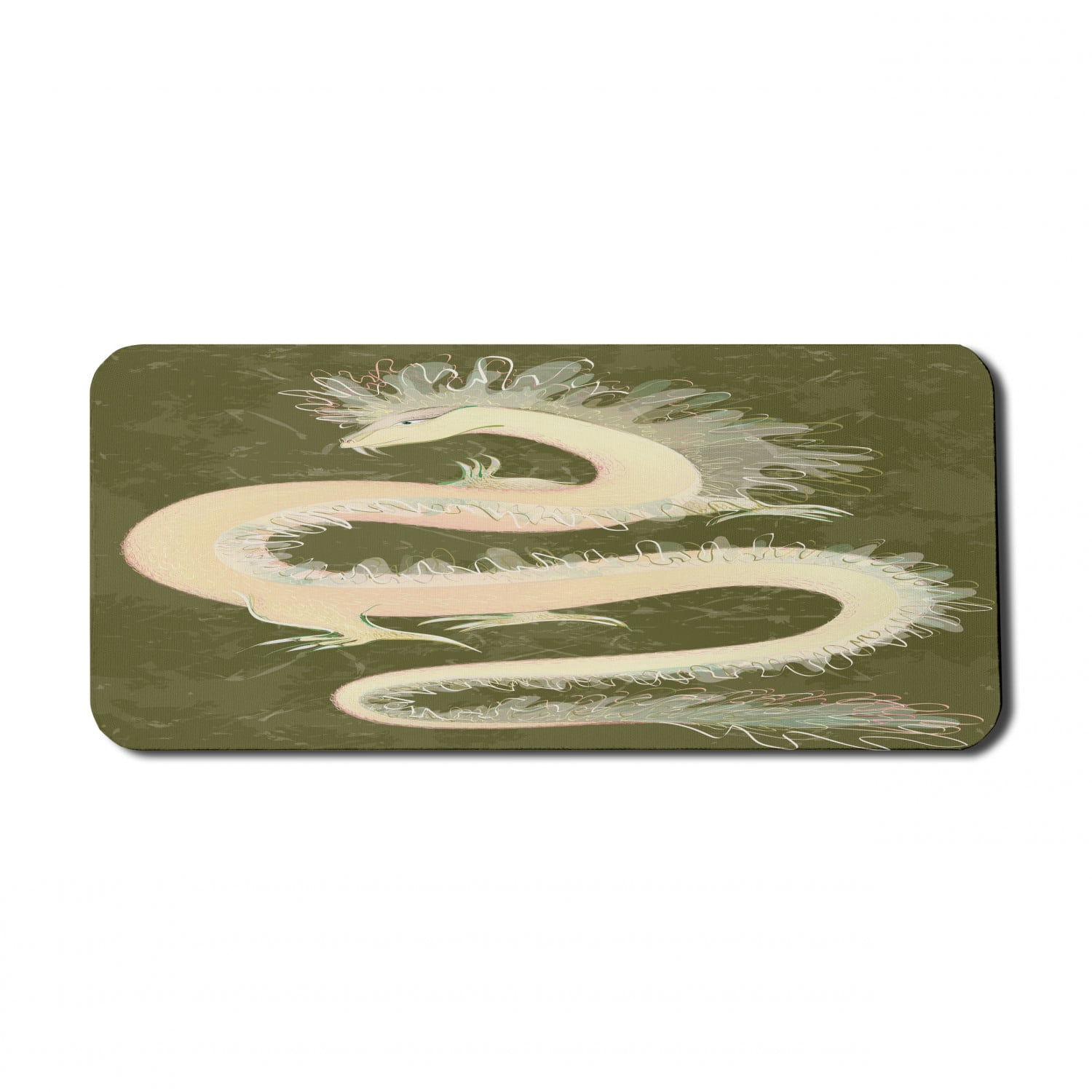 Dragon Computer Mouse Pad, Chinese Reptile Dragon Eastern Culture ...