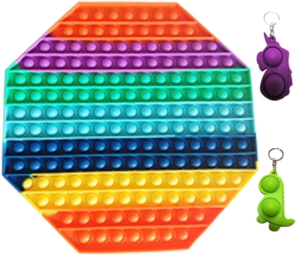 Big Size Pop It Fidget S Pack,Jumbo Rainbow Chess Board Push Pop Bubble ...