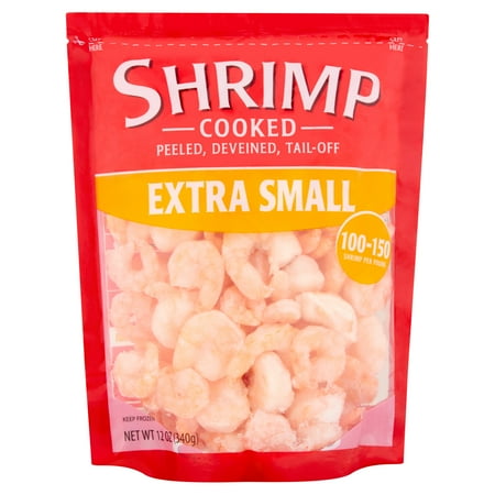 Extra Small Cooked Shrimp, 12 oz - Walmart.com