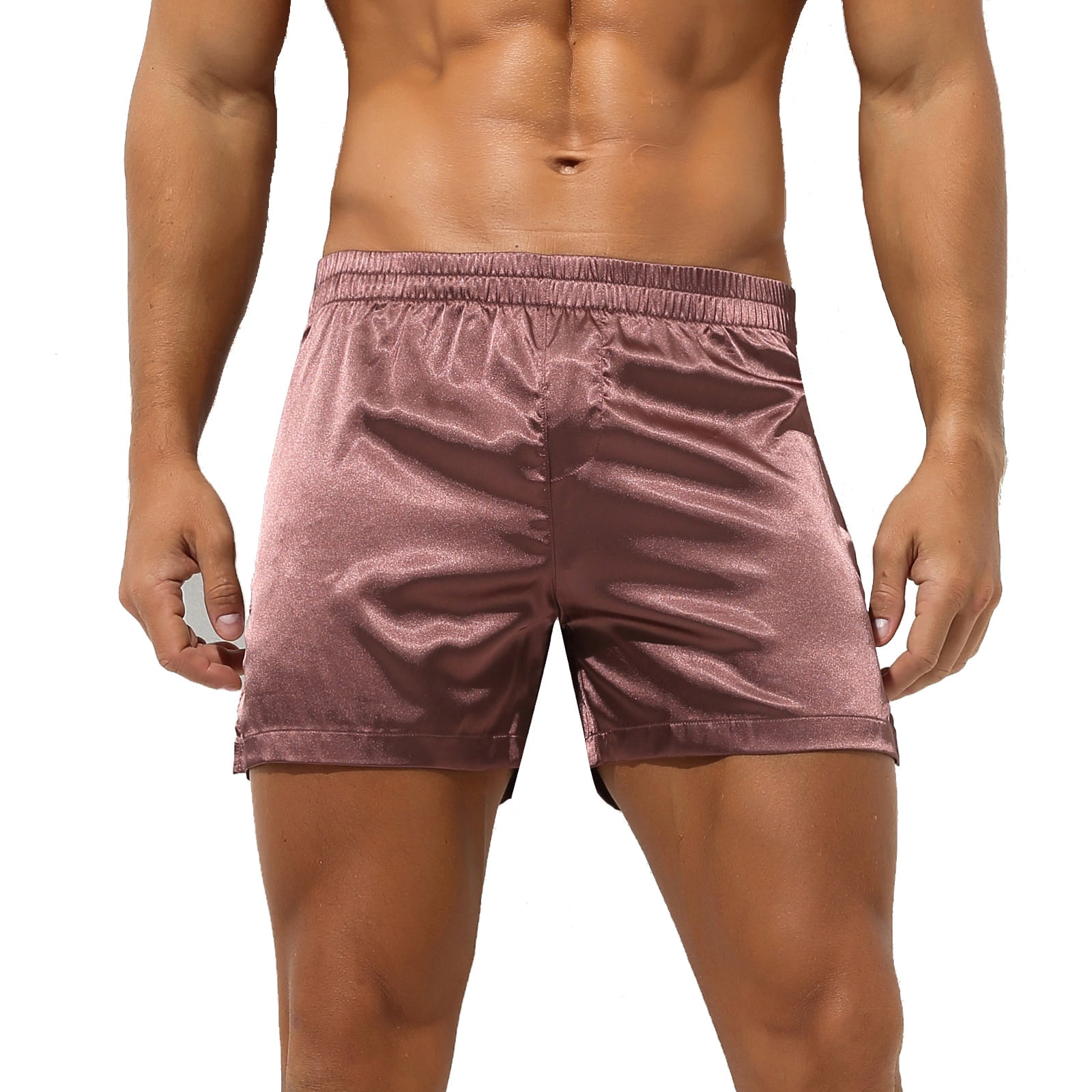 Click here for Yartina Mens Silk Satin Boxers Shorts Underwear Mi... prices