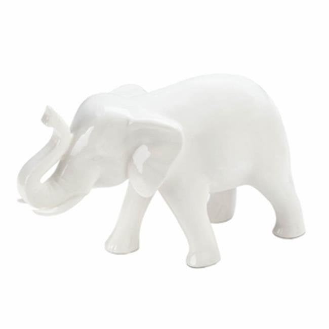 Sleek White Elephant Figurine - Walmart.com