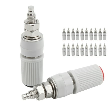 Banana Jack Socket Adapter, Terminal Binding Post Black Red For ...