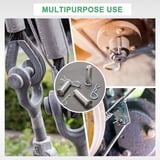Uxcell 10-Pack Single Hole Clevis Pins, M5 x 25mm 304 Stainless Steel ...