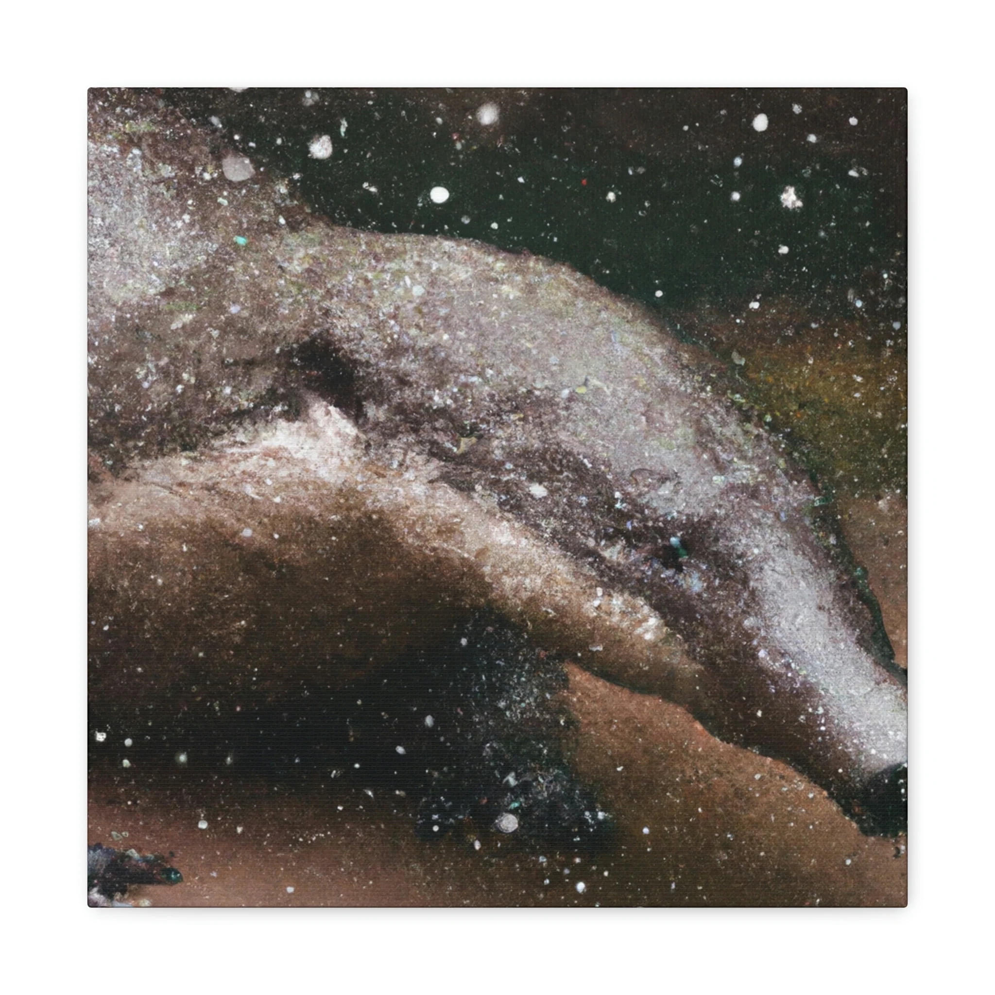 Platypus in Pointillism - Canvas - Walmart.com