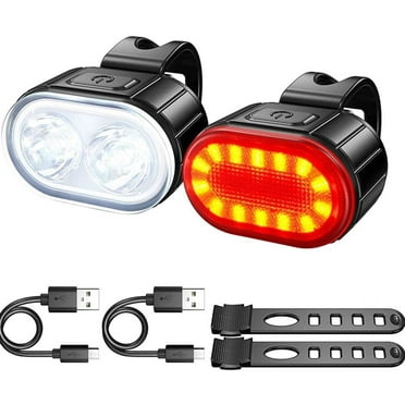 BallsFHK Bike Light Set,Rechargeable Bicycle Lights Set ,Front And Back ...