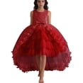 SONXAHE Little Girl' Dress Formal Sleeveless High Low Tulle Gown ...