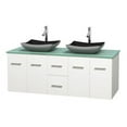 Wyndham Collection Centra 60 inch Double Bathroom Vanity in Espresso ...