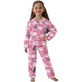 Aellinatey Christmas Pajamas For Family Set Button Santa Print ...