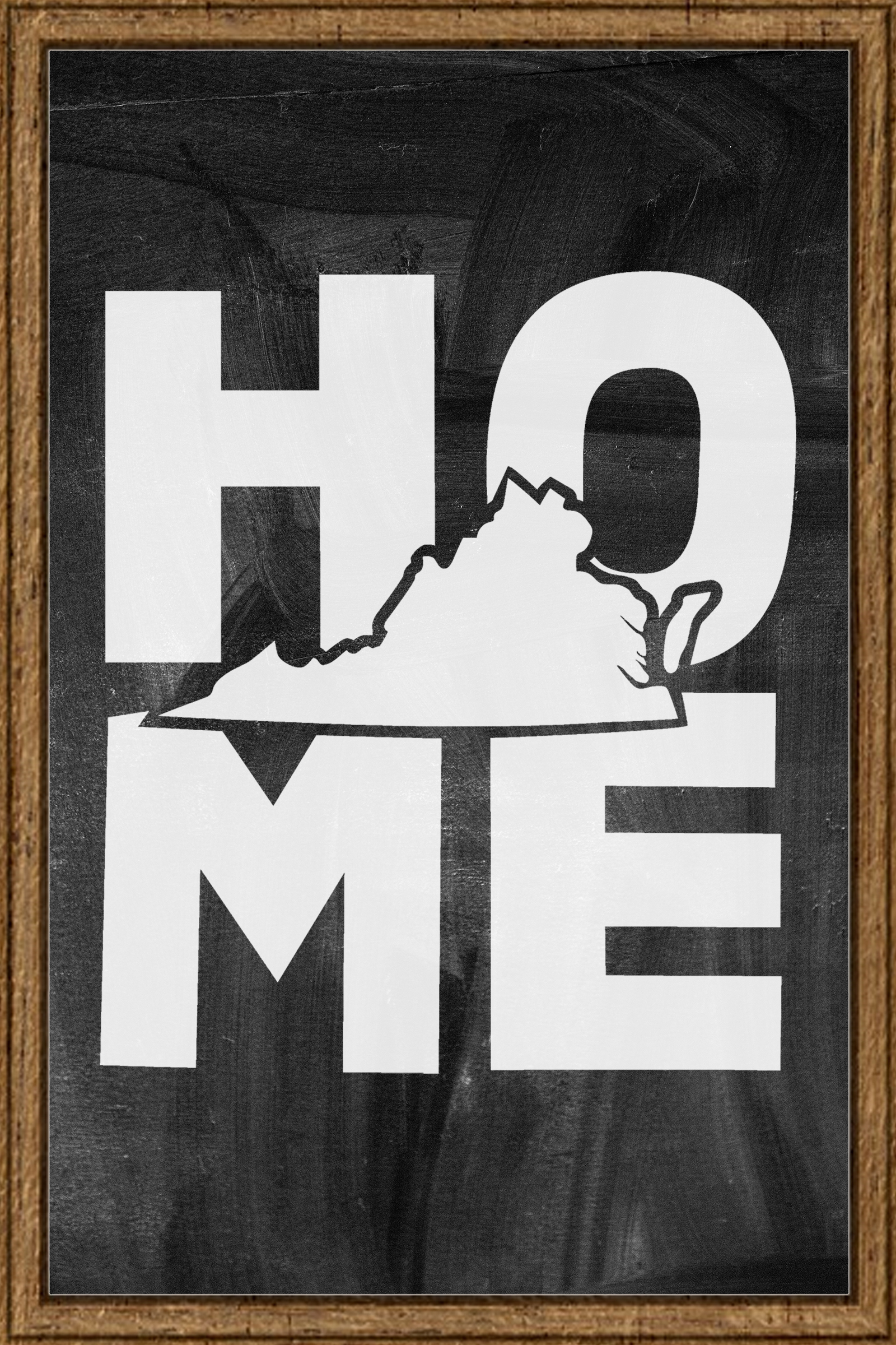 Home Virginia caps hometown united states native Tin Sign Chalk Board ...