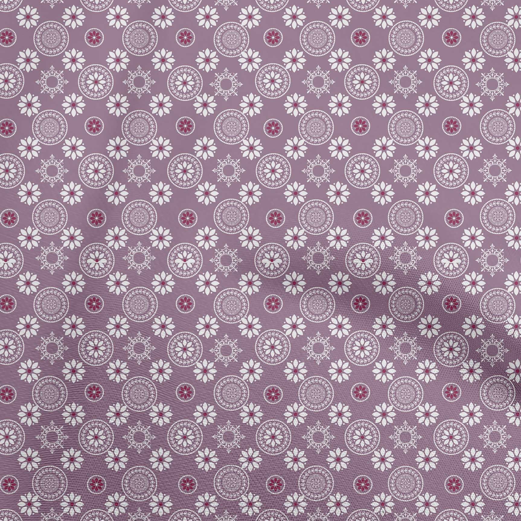 oneOone Georgette Viscose Light Purple Fabric Block Sewing Material ...