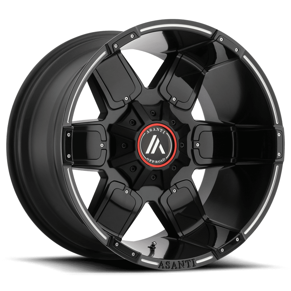 Asanti Off Road Cast Aluminum Rim AB811 20X10 6X135/5.5 S-BLK MILL G ...