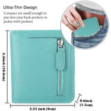 FUNTOR Small Wallets for Women, Ladies Small Compact Bifold Pocket RFID ...