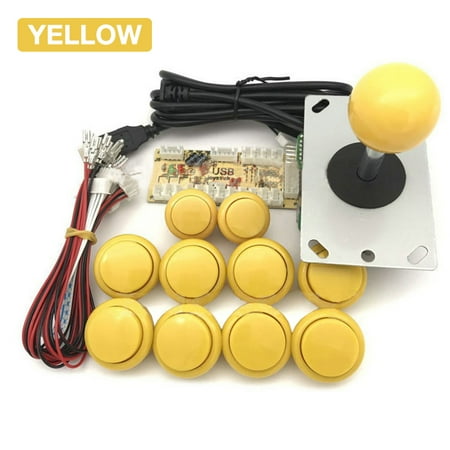 CDLYDCA DIY Arcade Joystick Handle Kit Arcade Game Button And Joystick ...