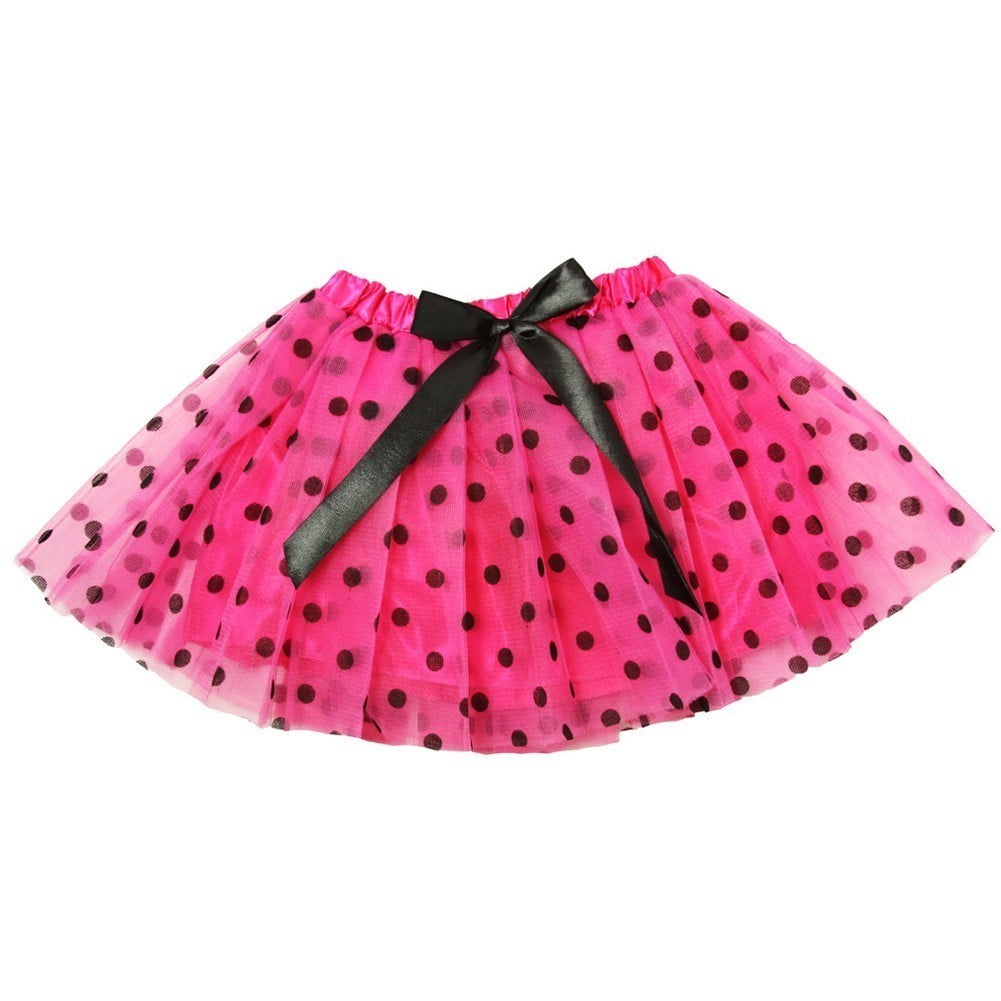 Hot Pink And Black Polka Dots