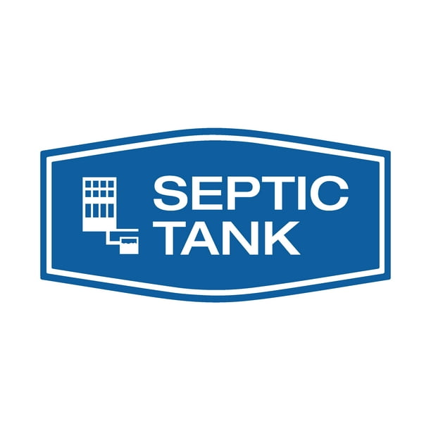 Signs ByLITA Fancy Septic Tank Sign (Blue) - Medium - Walmart.com