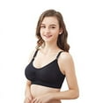 Luopital 3pcs Nursing Bra With Breast Pads Comfortable Maternity Bras