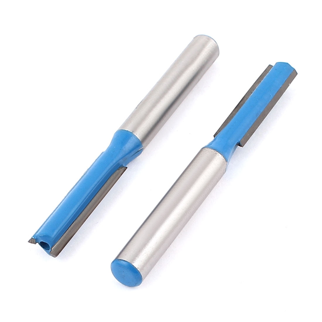 1/4" x 1/4" Woodworking Double Flutes Straight Router Bit Cutter 2pcs ...