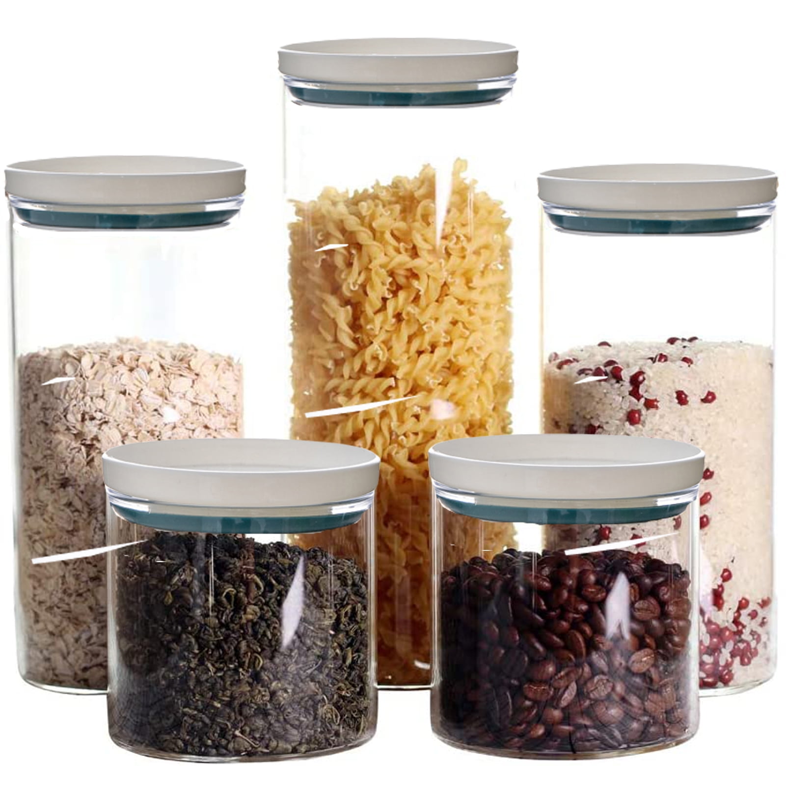Bobasndm Japanese Style Kitchen Storage Container Stackable Grain ...