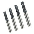 Solid Carbide Roughing Milling Cutter with 4 Teeth AlTiN Coating for ...