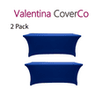 Valentina CoverCo Royal 2 Pack Stretch Fit 6 Foot Rectangular Spandex ...