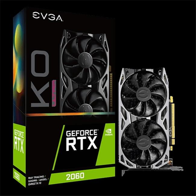 EVGA 06G-P4-2068-KR NVIDIA GeForce RTX 2060 KO Ultra Gaming 6GB GDDR6 ...