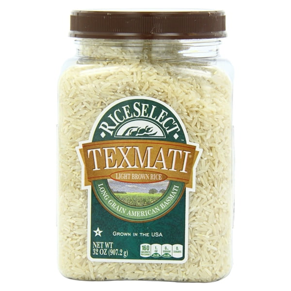 RiceSelect Long Grain American Basmati Texmati Light Brown Rice 32 oz ...
