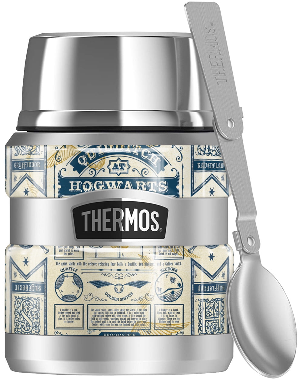 Harry Potter Quidditch Rules Pattern THERMOS STAINLESS KING Stainless ...