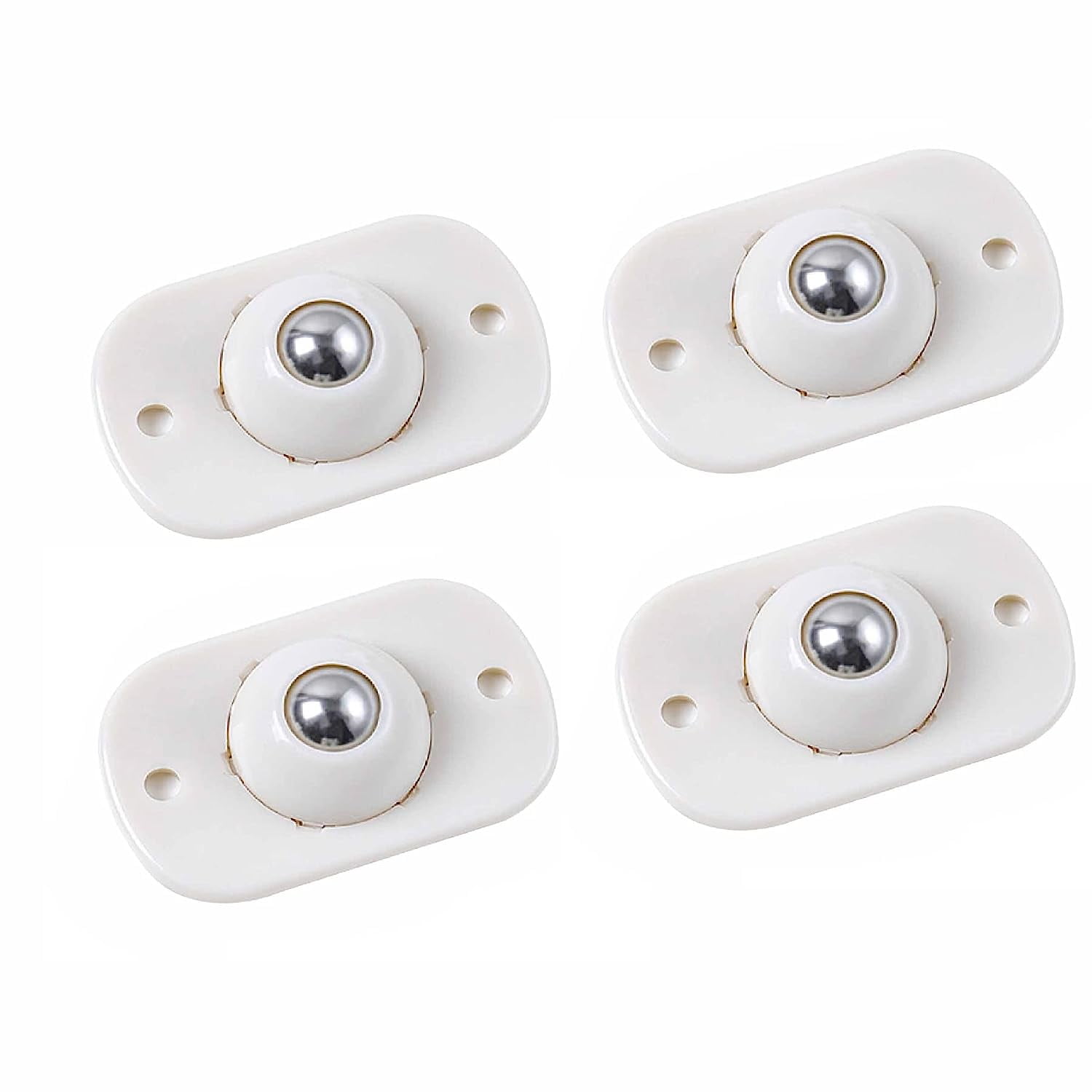 Plate Casters Self Adhesive Mini 360 Degree Rotation Plastic Caster ...