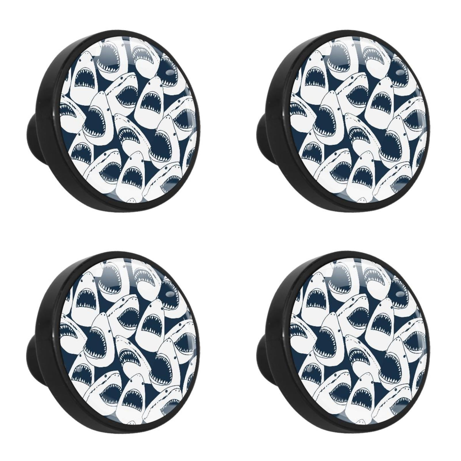 4 Pcs Angry Shark Fish Knobs for Kitchen Cabinet Cupboard Dresser ...