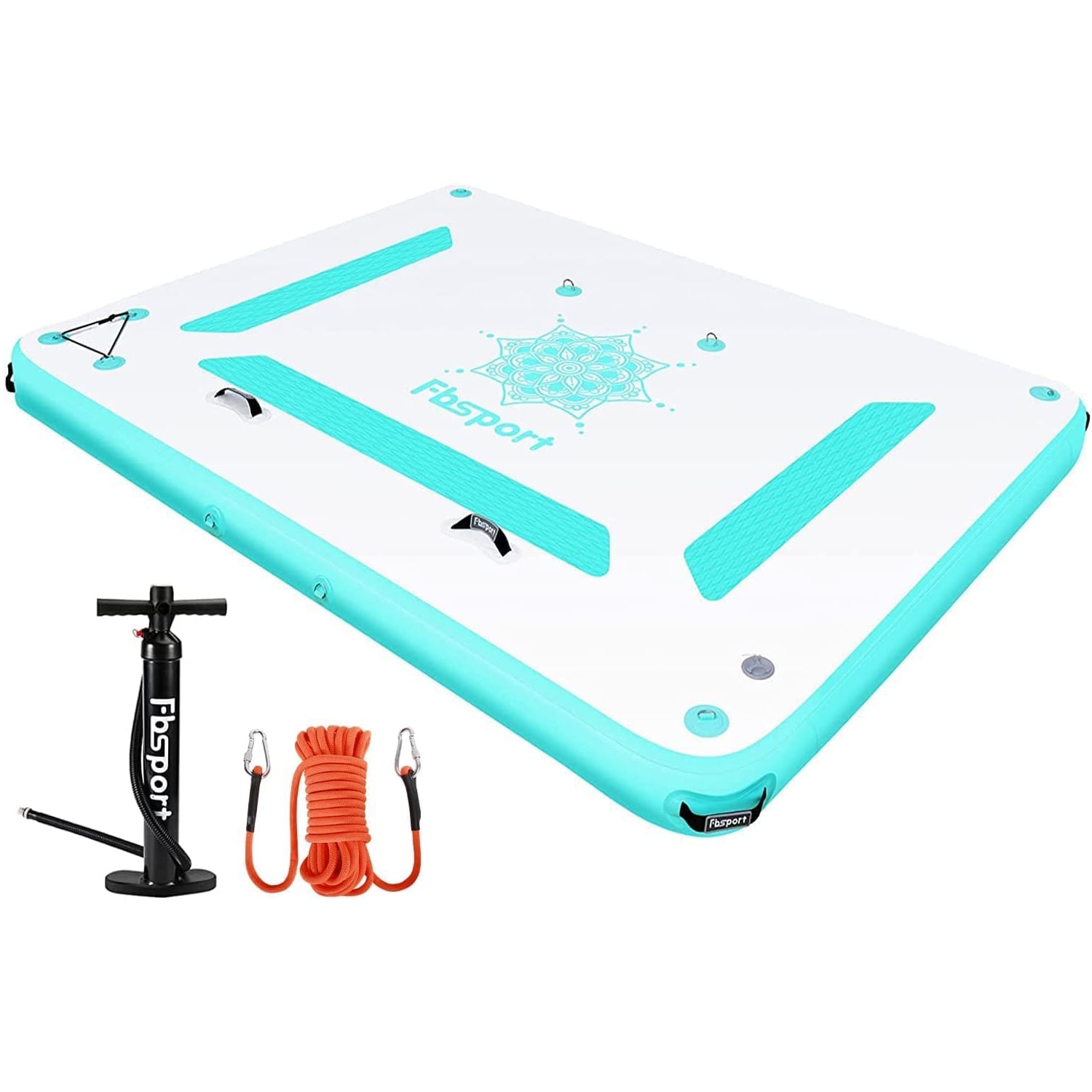 Fbsport Floating Dock, Inflatable Dock Platform Non-slip Surface 2-8 ...