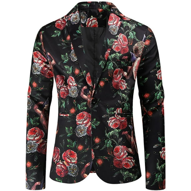 Leopard Print Suit Mens