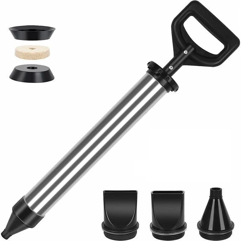 Extruder Gun-Stainless Steel Mortar Grout Gun - - Mortar Syringe With 4 ...