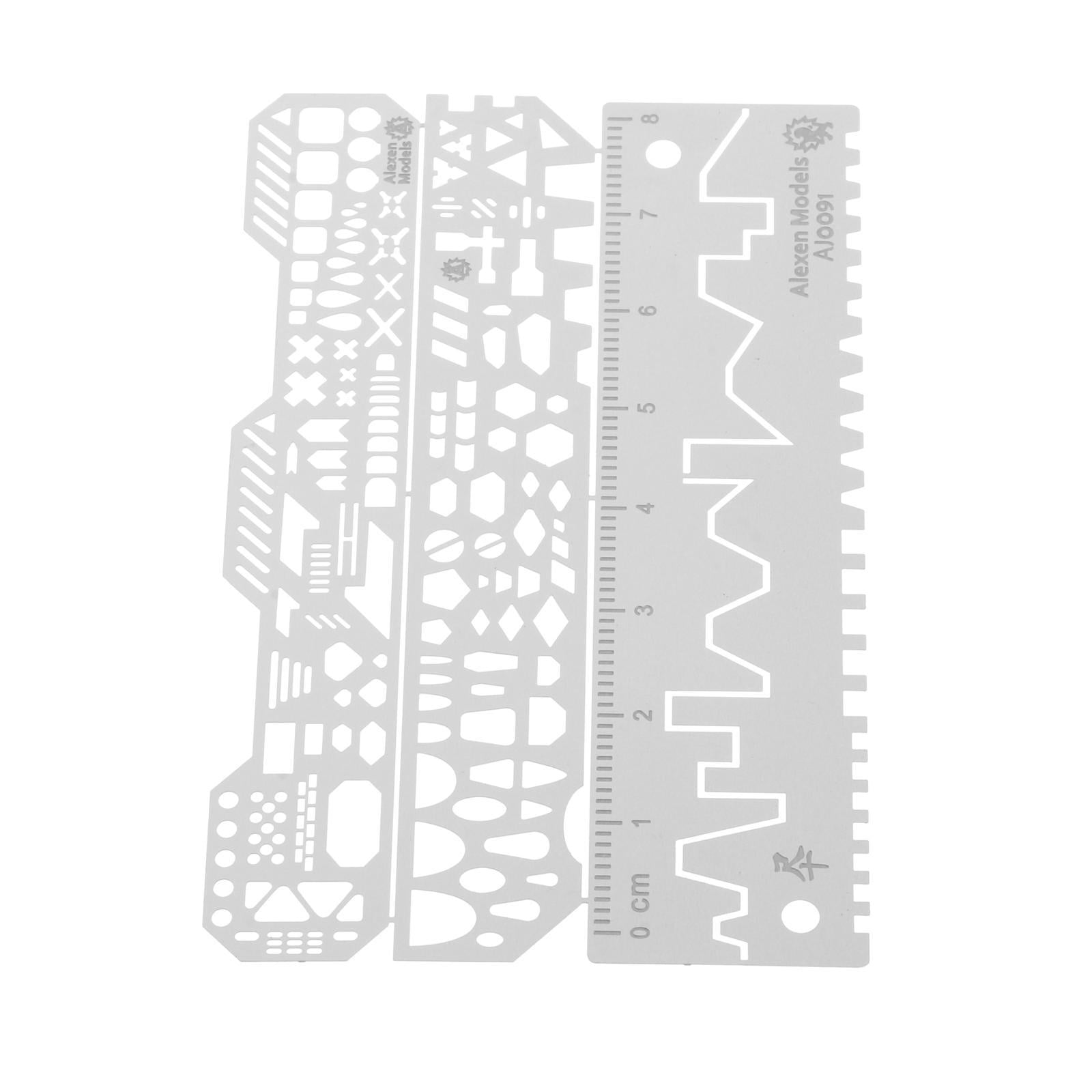 Model Auxiliary Ruler Stainless Steel Engraving B - Walmart.com