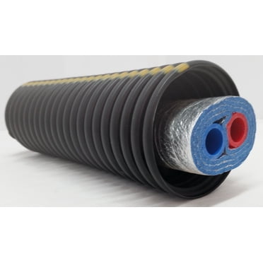 "Commercial Grade EZ Lay 60 Ft Insulated Corrugated Pipe with (2)1 ...