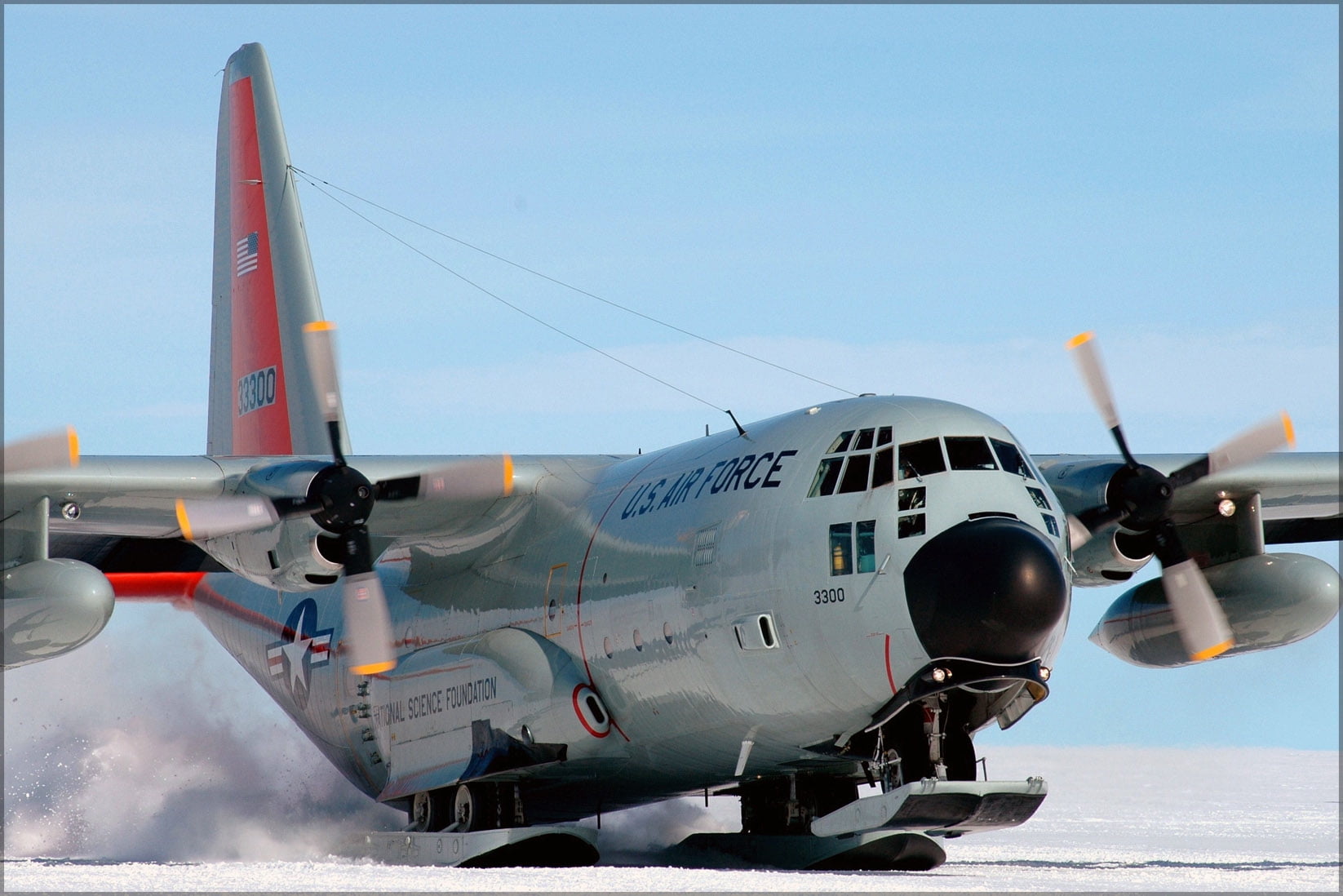 24"x36" Gallery Poster, Lockheed LC-130H Hercules c-130 variant 139th ...