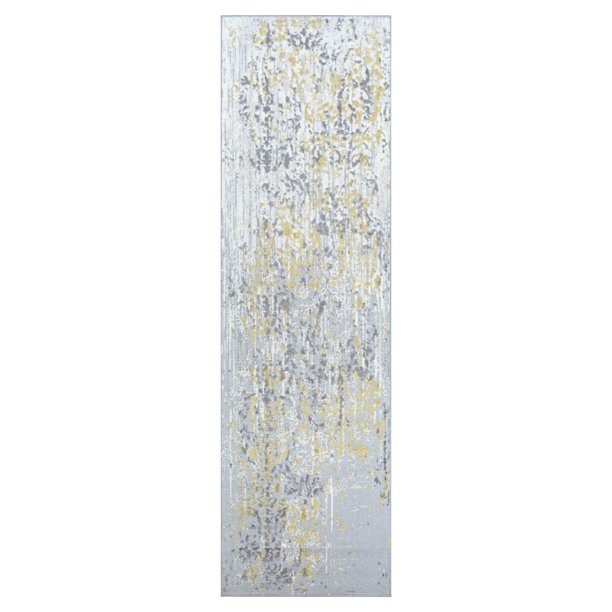 Couristan Calinda Emmett Gold-Silver-Ivory Runner Rug - Walmart.com