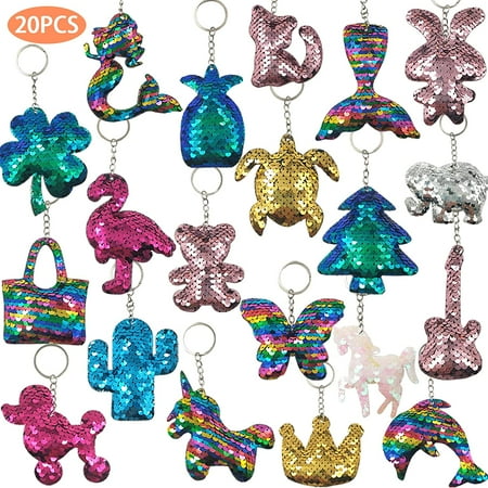 Black Friday 2022!20pcs Flip Sequin Keychain Party Favors for Kids ...