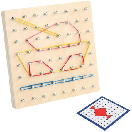 HTCM Wooden Geoboard Mathematical Manipulative Material Array STEM ...