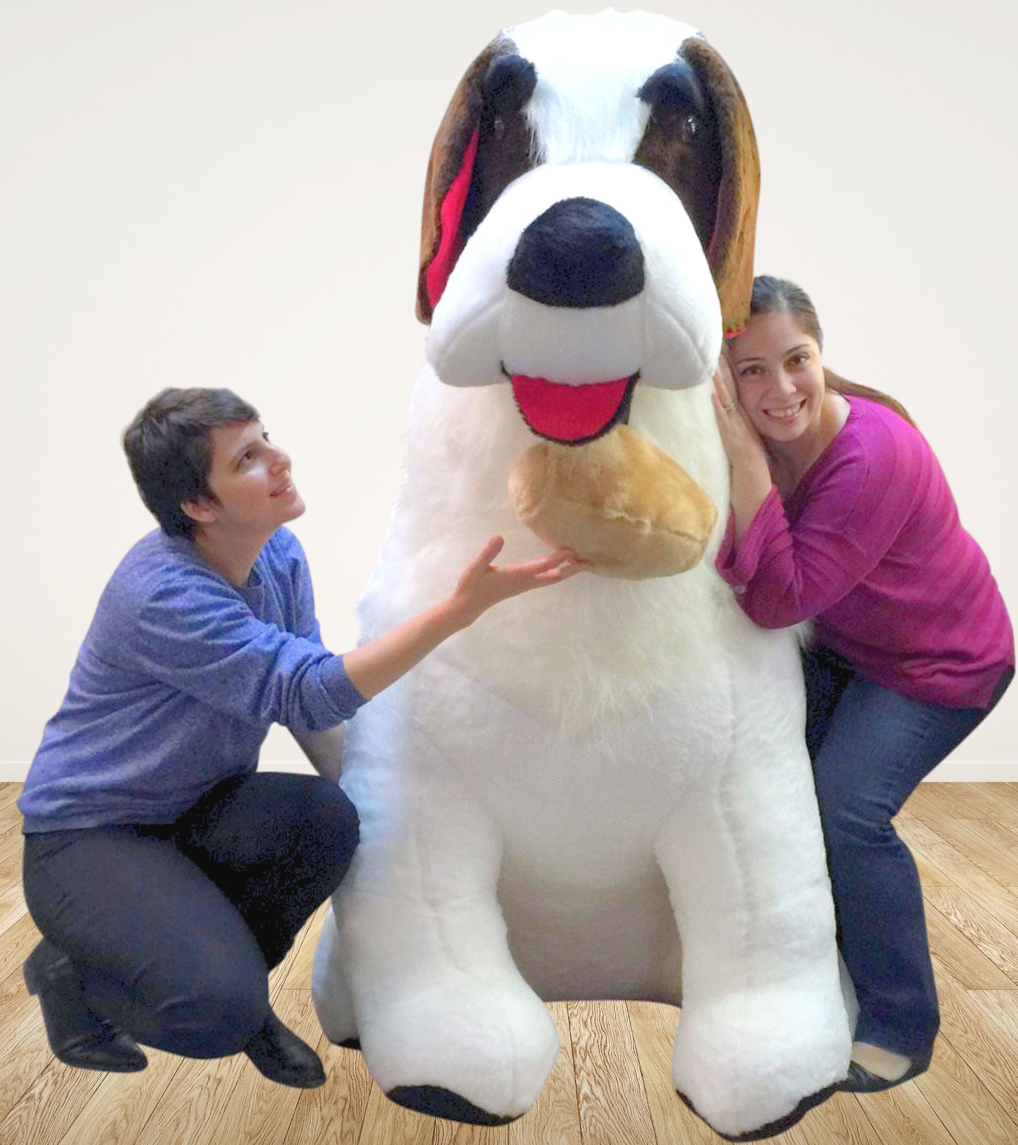 American Made Huge Stuffed Saint Bernard 60 Inches Soft 5 Foot Big ...