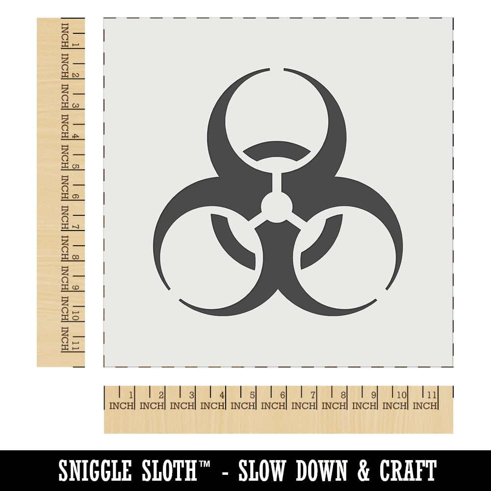 Buy Biohazard Symbol DIY Cookie Wall Craft Stencil - 11.5 Inch Online ...