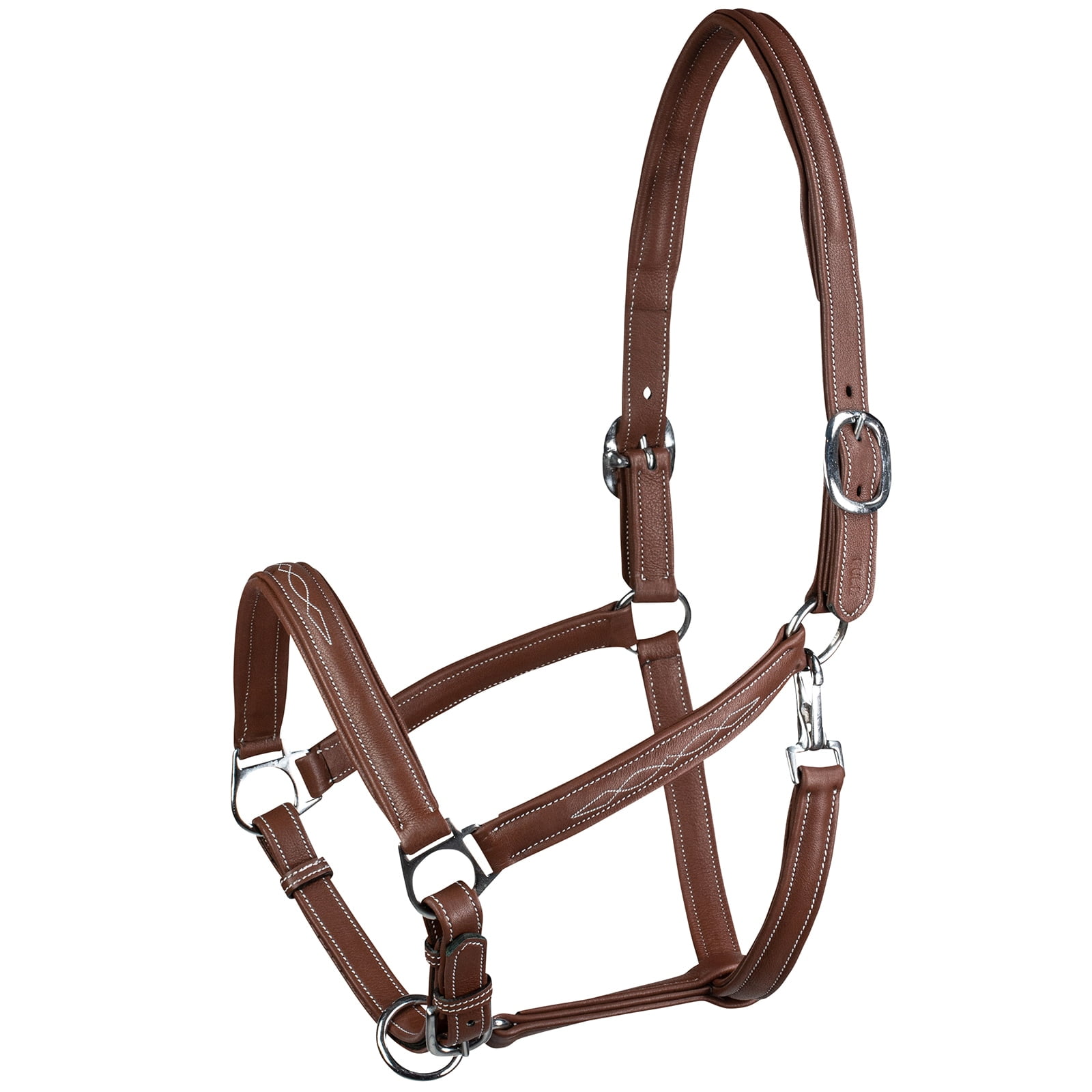 Horze Warren Soft Adjustable Genuine Leather Horse Halter | Stainless ...