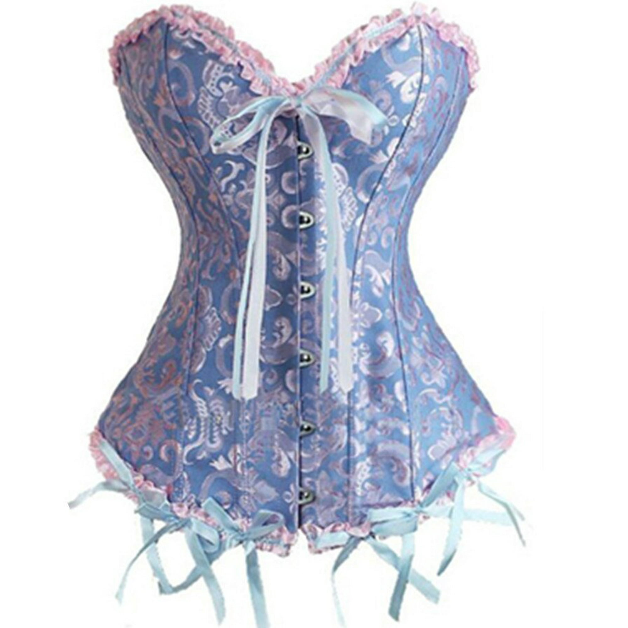 Click here for Koolyou Womens Gothic Jacquard Overbust Corset Bus... prices