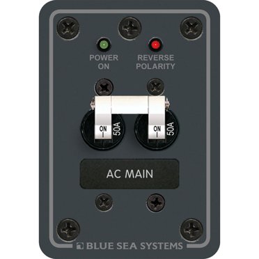 Blue Sea Systems 8029 Traditional Metal Panel AC Main and 1-Position ...