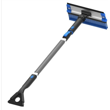 Snow Brush Detachable Ice Scraper 4-in-1 Extendable Snow Brush with ...