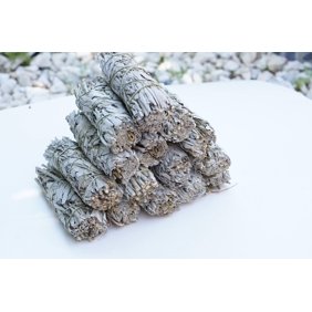 Govinda Pack of 5 Mini White Sage Smudge Stick, 4 Inch Long - Walmart.com