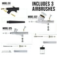 Master Airbrush Pro Kit: 3 Airbrush Sys, Cool Runner Dual Fan ...