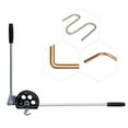 3/4" Tube Bender Manual 0~180° Copper Ratchet Type Pipe Bender Bending ...