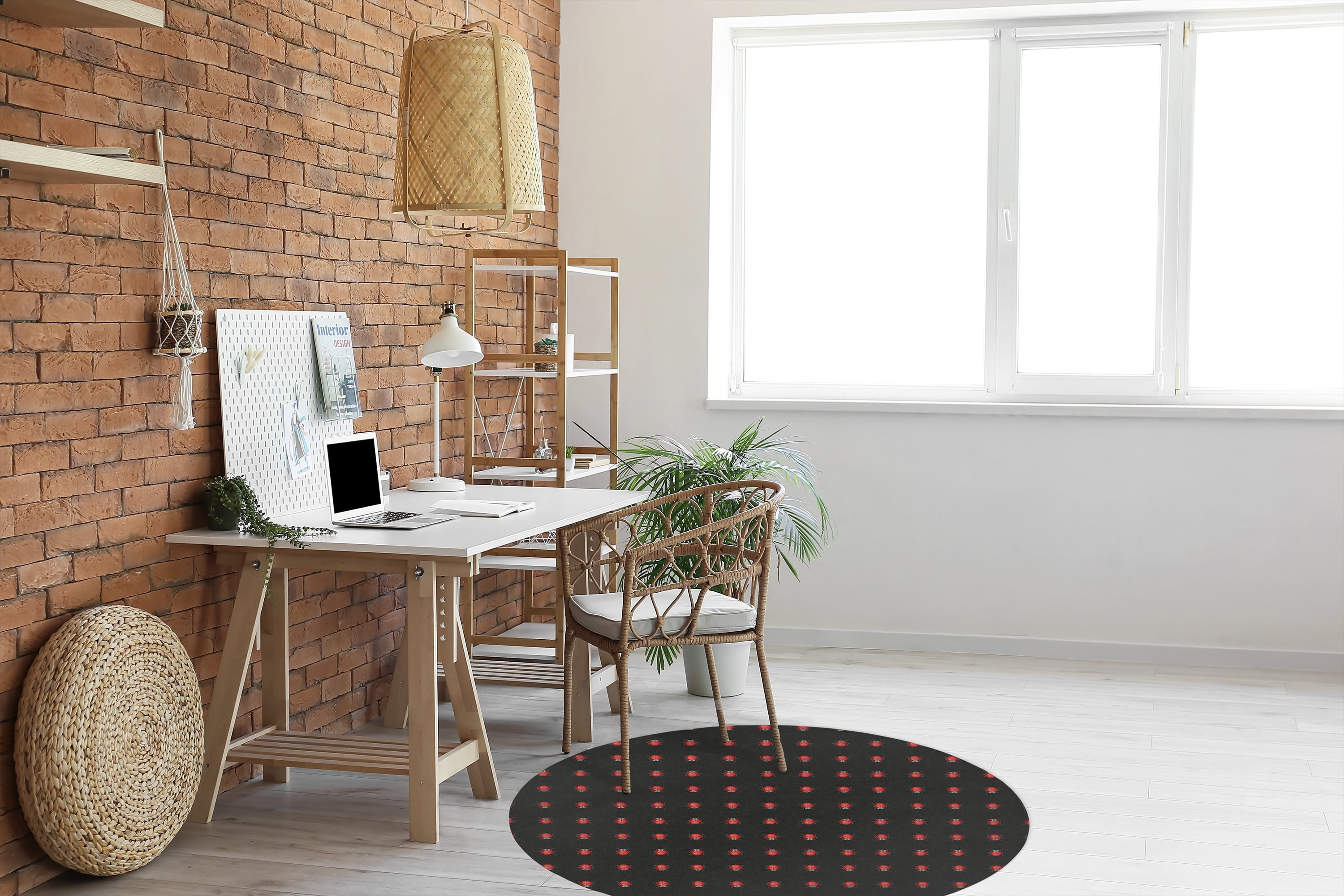 HEY LADY CHARCOAL Office Mat By Kavka Designs - Walmart.com